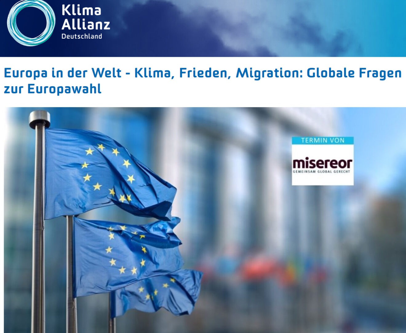 Europa in der Welt – Klima, Frieden, Migration – CC4F Soest